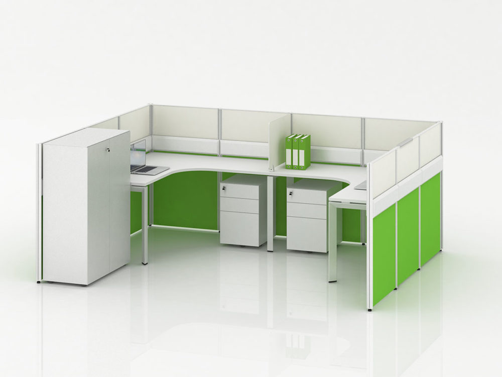 L-shape Workstation – Genisys